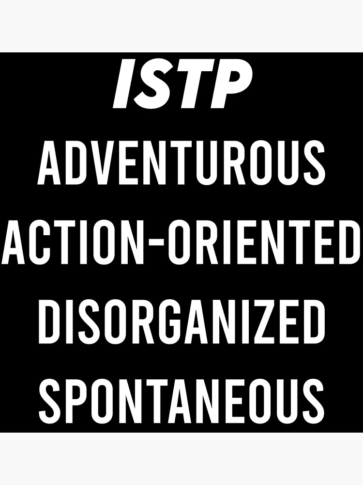 "istp traits| istp quotes" Poster for Sale by dreamerpandaa | Redbubble