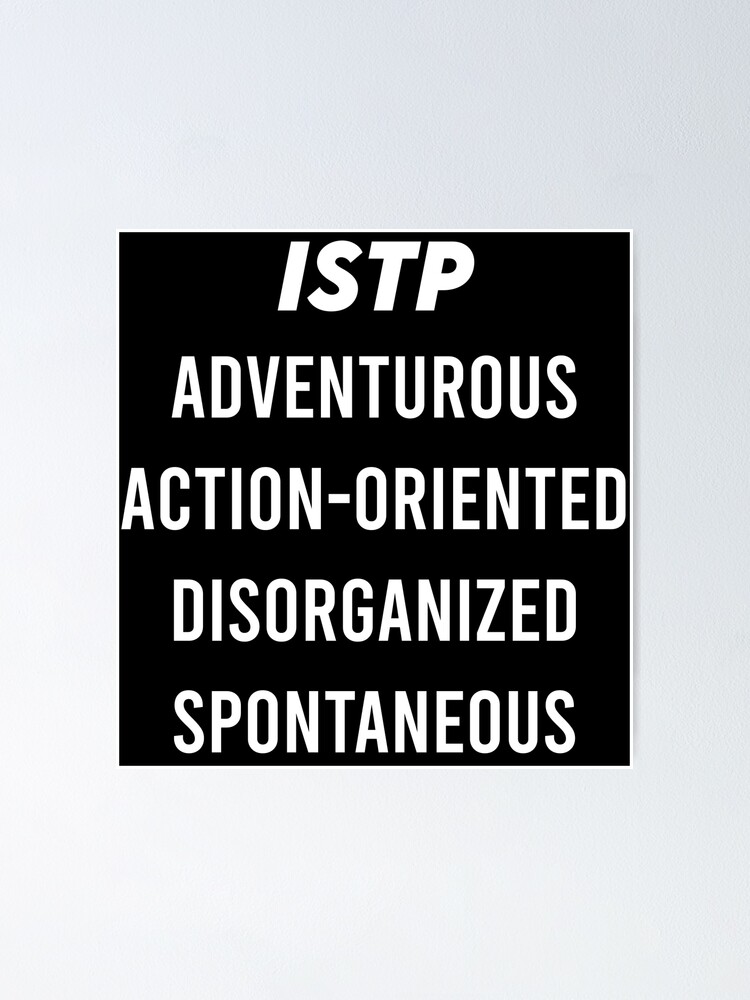 "istp traits| istp quotes" Poster for Sale by dreamerpandaa | Redbubble