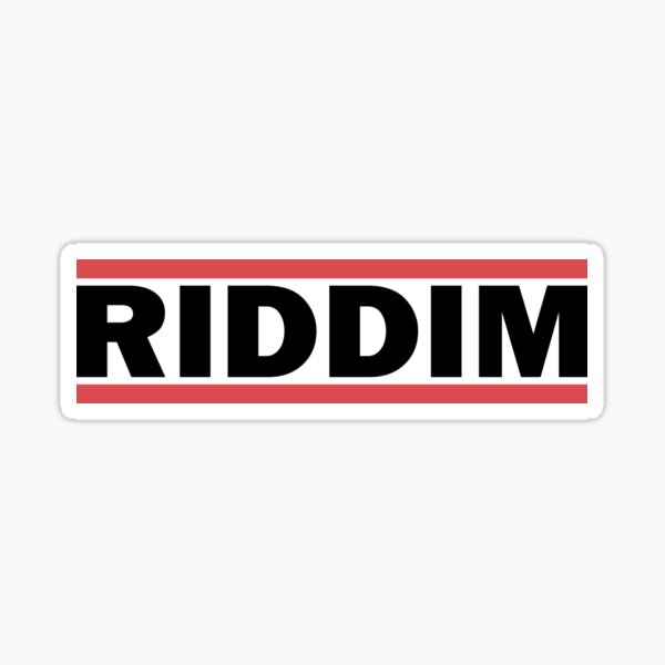 "Riddim Black" Sticker for Sale by Stoba74 | Redbubble