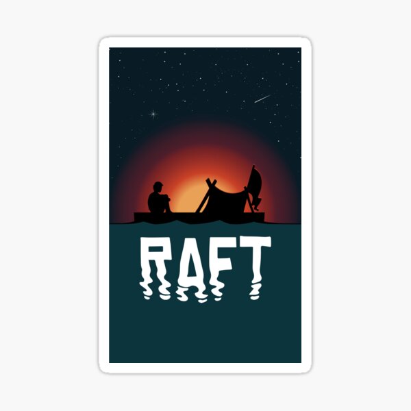 "Raft Art" Sticker for Sale by VectorzDude | Redbubble