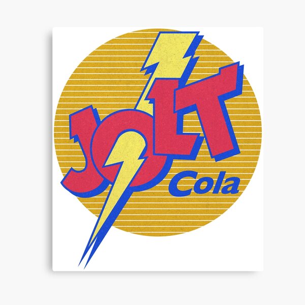 Lienzo «Logotipo de Jolt Cola de los años 80 con un poco de textura» de ...