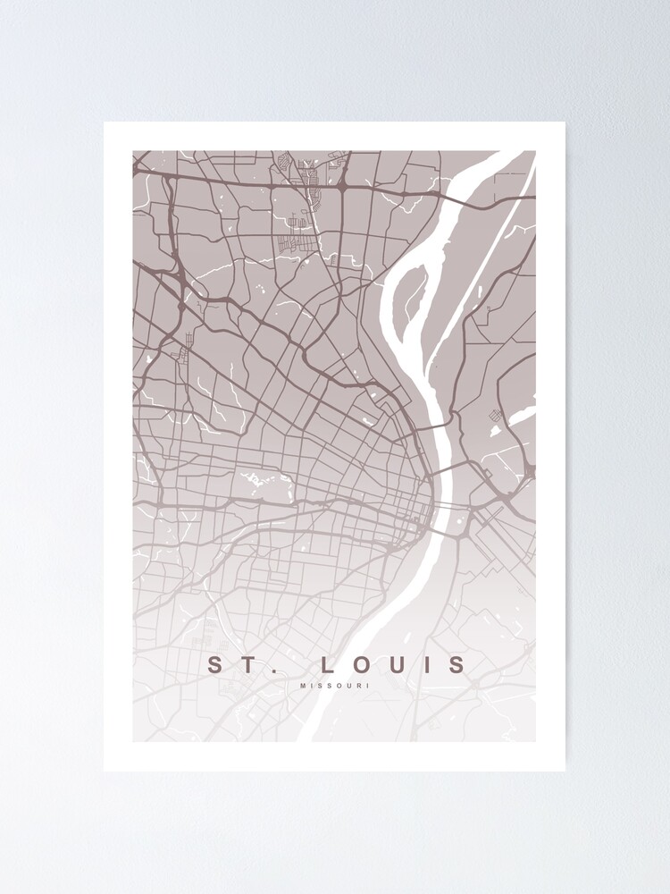 "St. Louis Map Art" Poster for Sale by artymaps | Redbubble