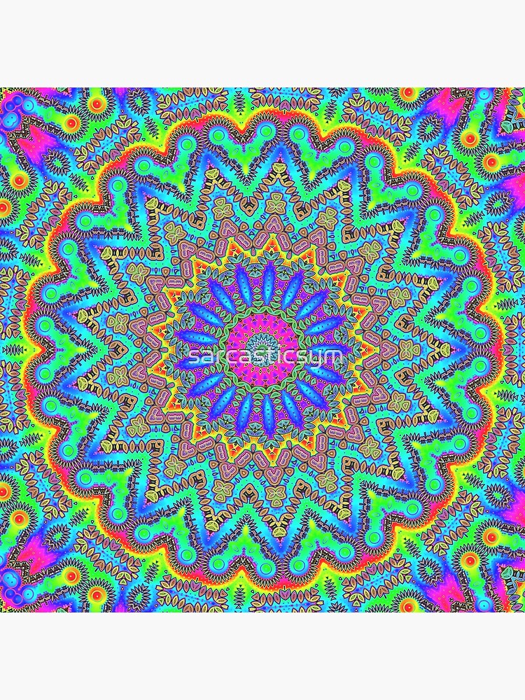 "Psychedelic Trippy Acid LSD Art" Poster for Sale by sarcasticsym ...