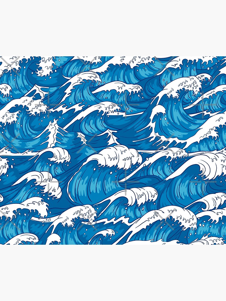 "Storm waves raging ocean water sea wave and vintage japanese storms ...