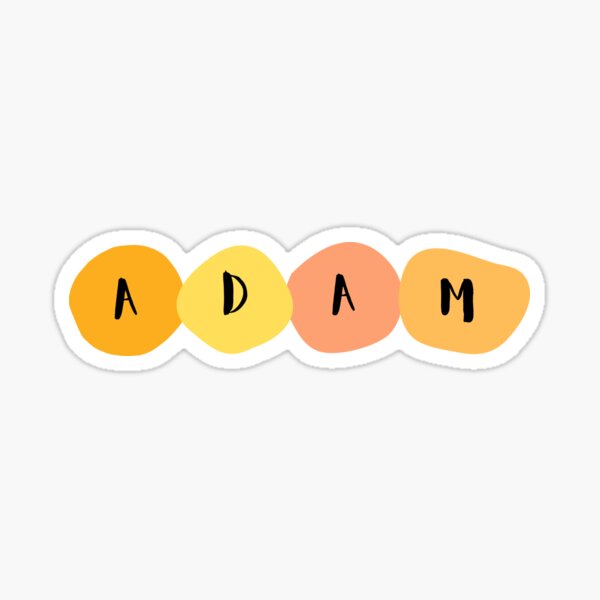 "Adam - Name " Sticker for Sale by Name-Bubble | Redbubble