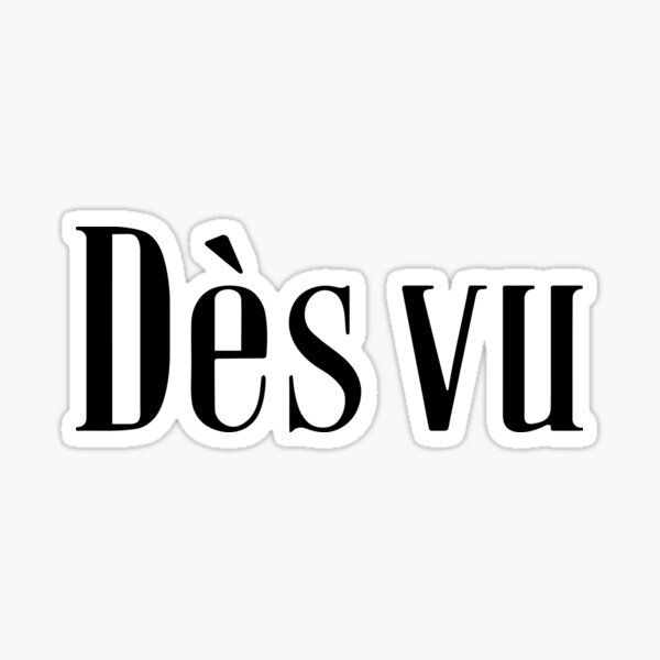"Des Vu Merch Des Vu Logo" Sticker for Sale by BenizMass | Redbubble