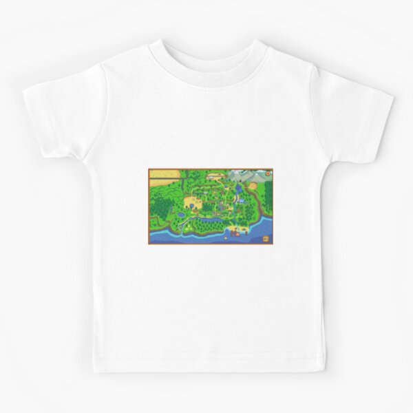 "Stardew Valley Map" Kids T-Shirt for Sale by oscargillepse | Redbubble