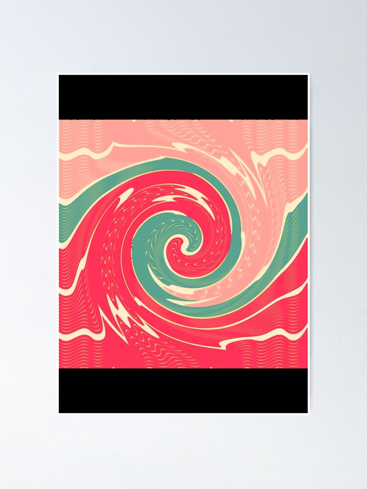 "Big red wave " Poster for Sale by ThomasPri34759 | Redbubble