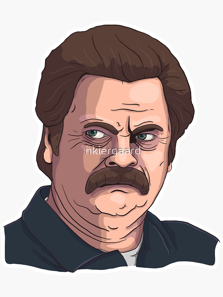 "Ron" Sticker for Sale by nkiergaard | Redbubble