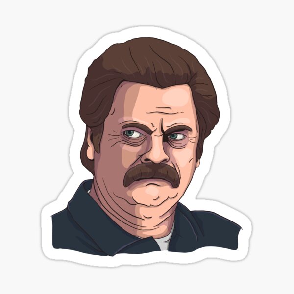 "Ron" Sticker for Sale by nkiergaard | Redbubble