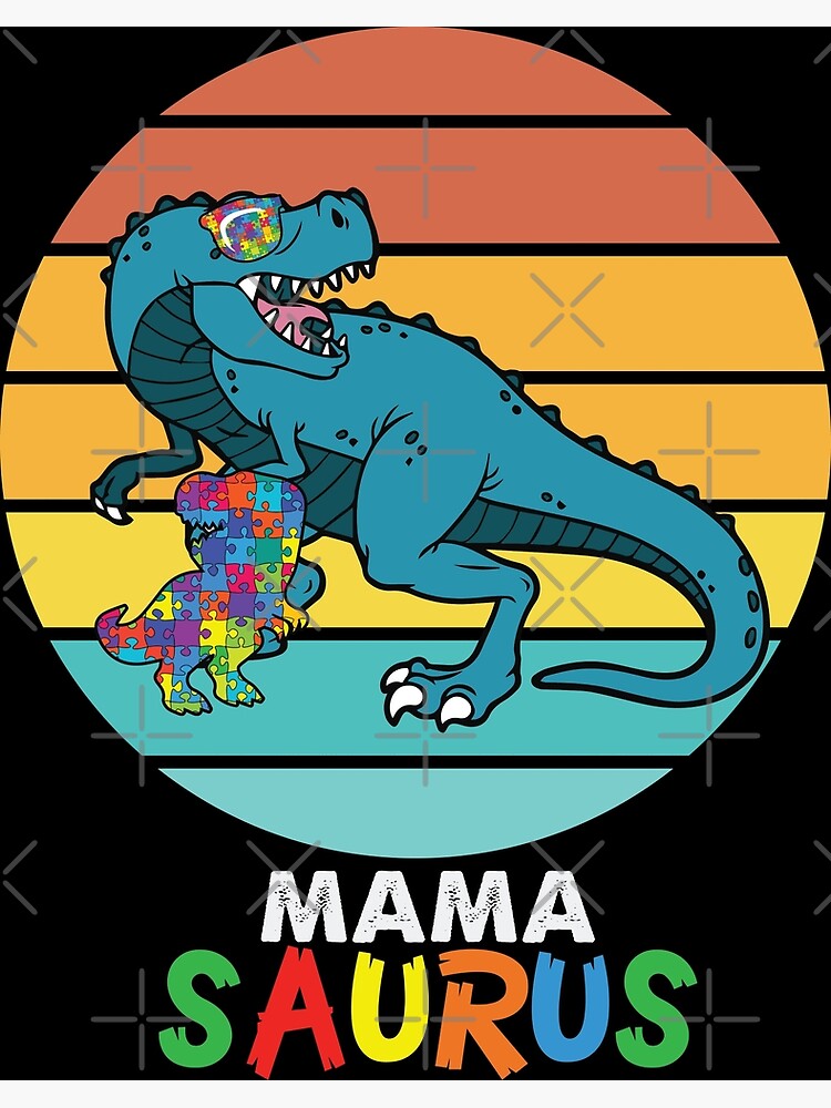 "Mamasaurus T-rex Dinosaur Mama" Poster for Sale by OMYO-SHOP | Redbubble