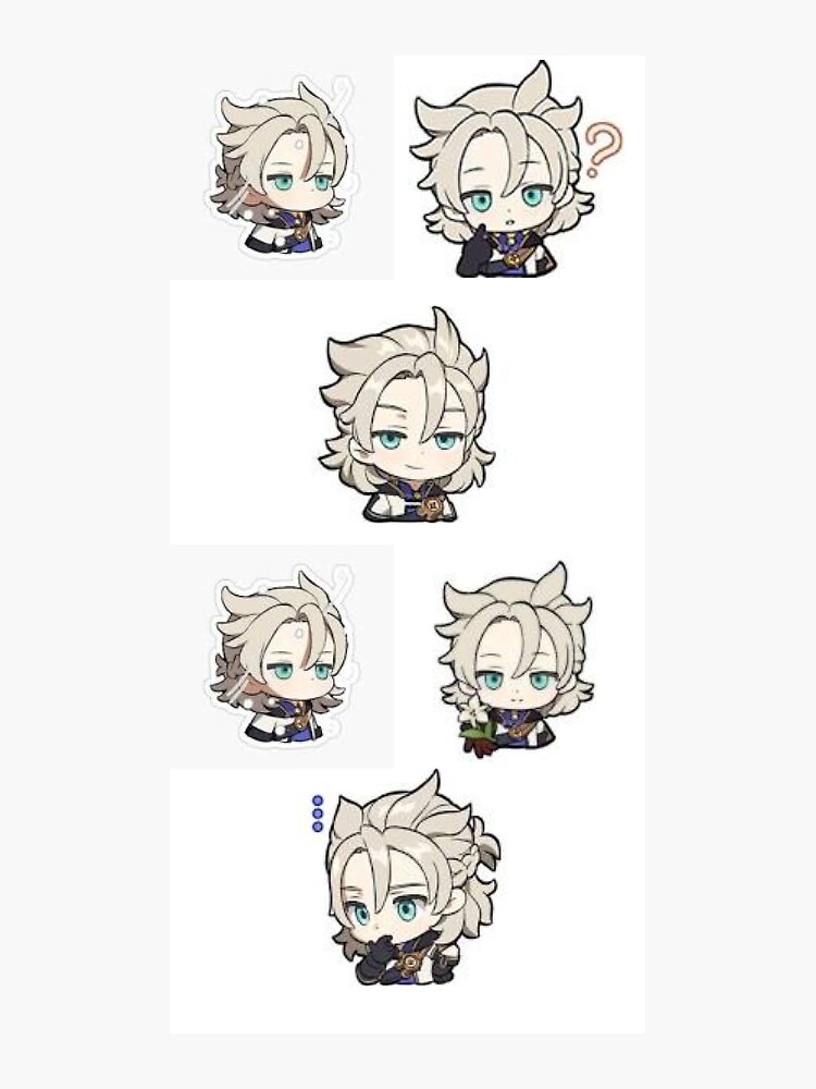 "Albedo Stickers (6 Stickers, One pack)" Sticker for Sale by SaniaAhmed ...