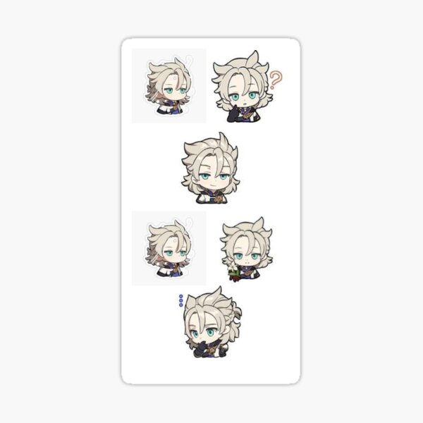 "Albedo Stickers (6 Stickers, One pack)" Sticker for Sale by SaniaAhmed ...