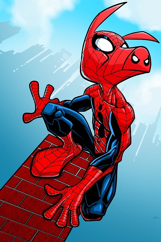 "Spider-Ham" Posters by dlxartist | Redbubble