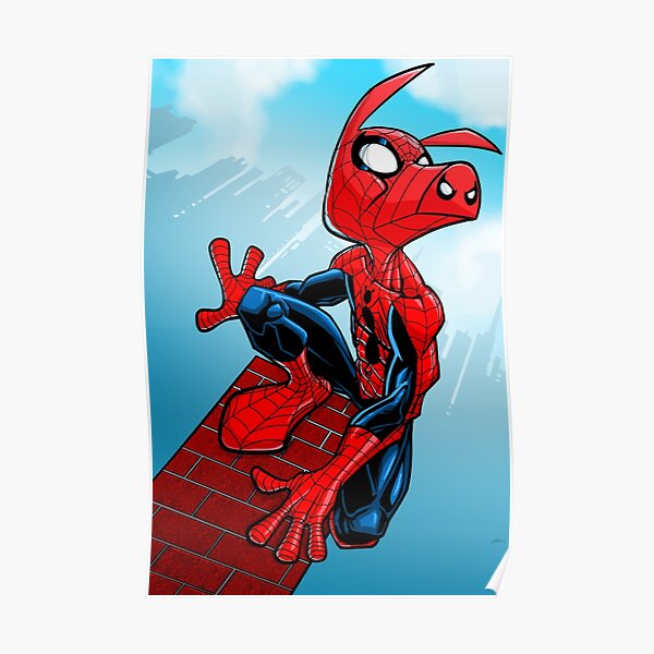 "Spider-Ham" Poster by dlxartist | Redbubble