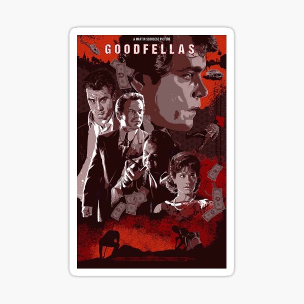 "Movie Poster Goodfellas Fan Art" Sticker for Sale by barrasmaria ...
