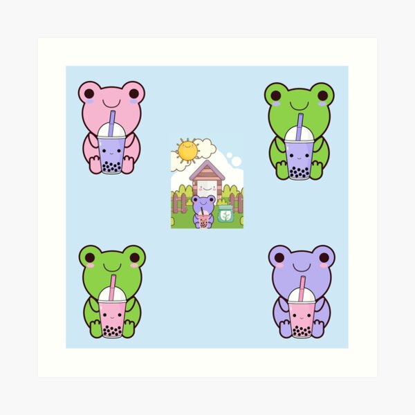 "Boba Frog Pack | Cute Boba Frog Pack | Kawaii Boba Frog Pack | Cute ...
