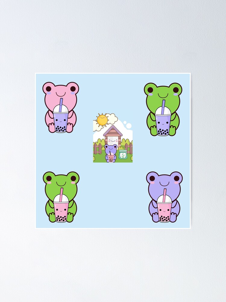 "Boba Frog Pack | Cute Boba Frog Pack | Kawaii Boba Frog Pack | Cute ...