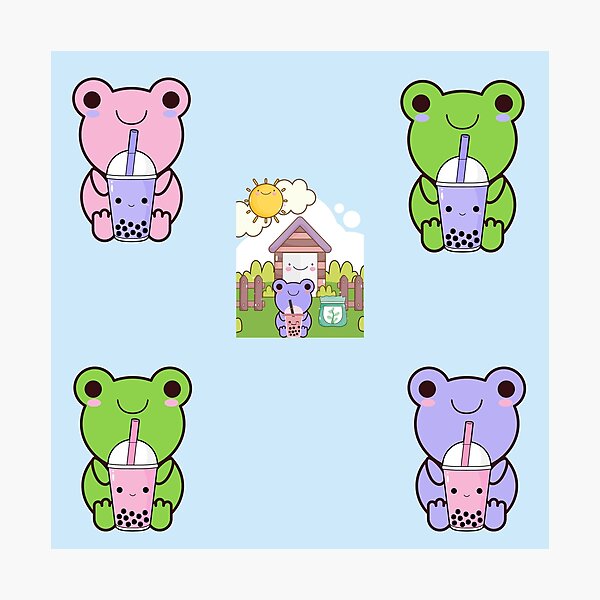 "Boba Frog Pack | Cute Boba Frog Pack | Kawaii Boba Frog Pack | Cute ...