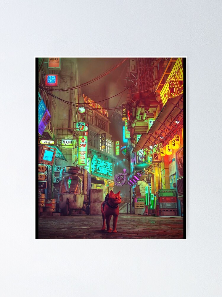 "Stray Game" Poster for Sale by cynthyaart | Redbubble