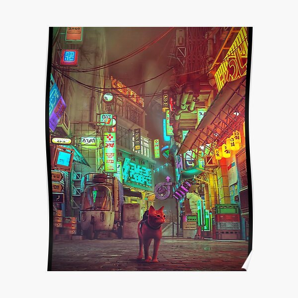 "Stray Game" Poster for Sale by cynthyaart | Redbubble