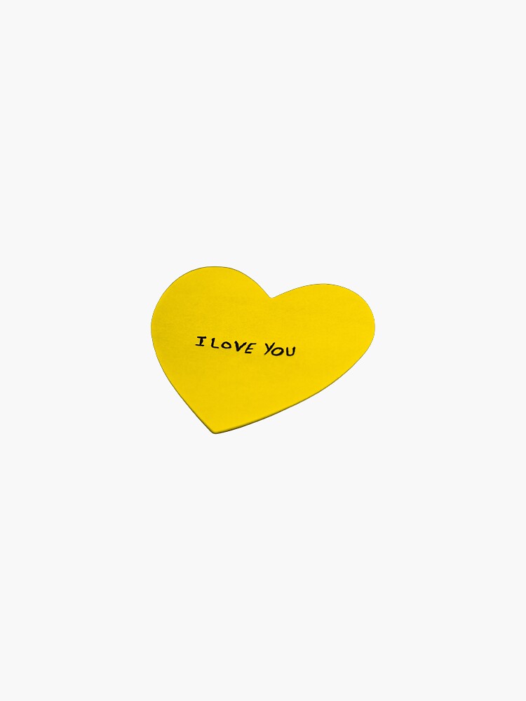 "Yellow Heart" Sticker for Sale by StikerStudio | Redbubble