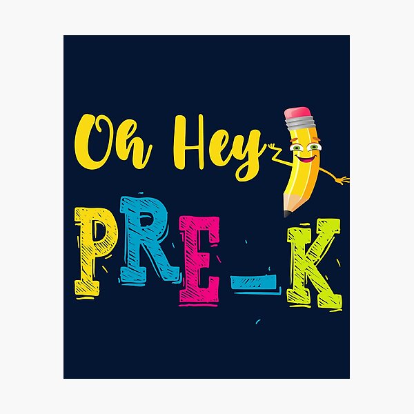 Lámina Fotográfica «oh Hola Pre K De Regreso A La Escuela Para