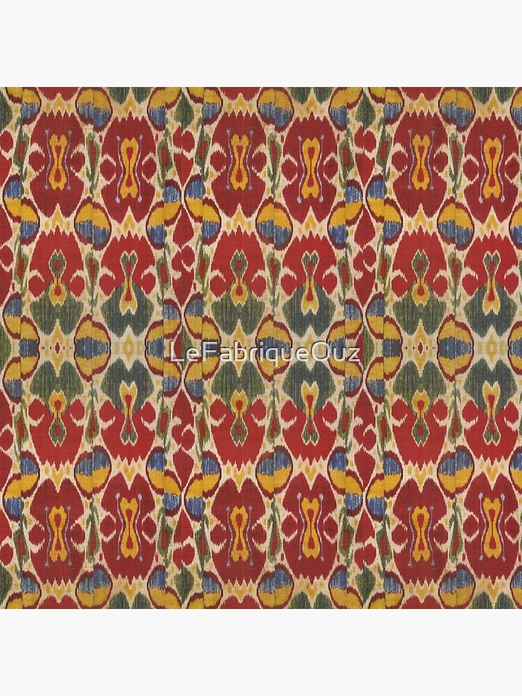 "Floral patterns. Classical ancient Uzbek ikat authentic patterns ...