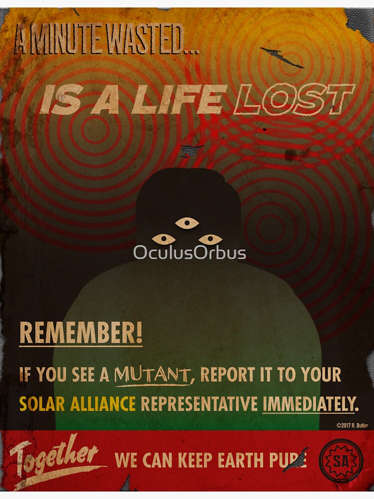 "Anti-Mutant Propaganda" Sticker for Sale by OculusOrbus | Redbubble