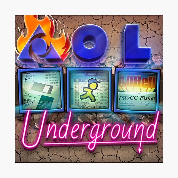 "AOL Underground - new logo" Photographic Print for Sale by AOL ...