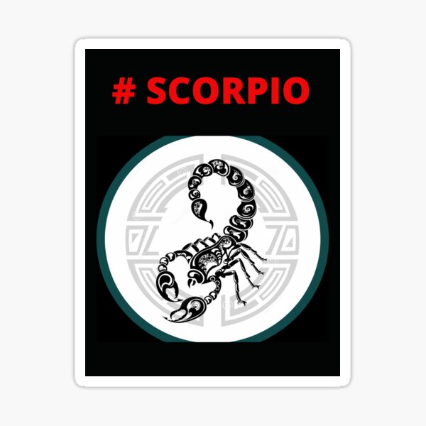 "# SCORPIO" Sticker for Sale by Nareshkumar1712 | Redbubble
