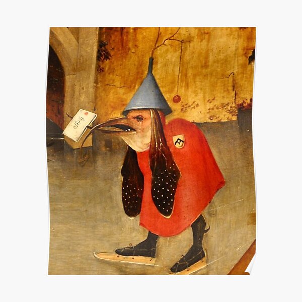 "The original paint of hieronymus bosch classic artwork the conjuror ...