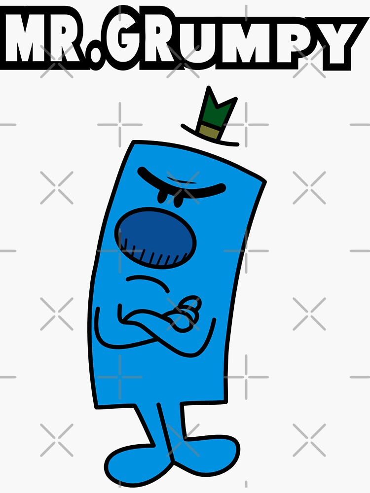 " mr. grumpy little miss and mr.men" Sticker for Sale by kaandalf | Redbubble