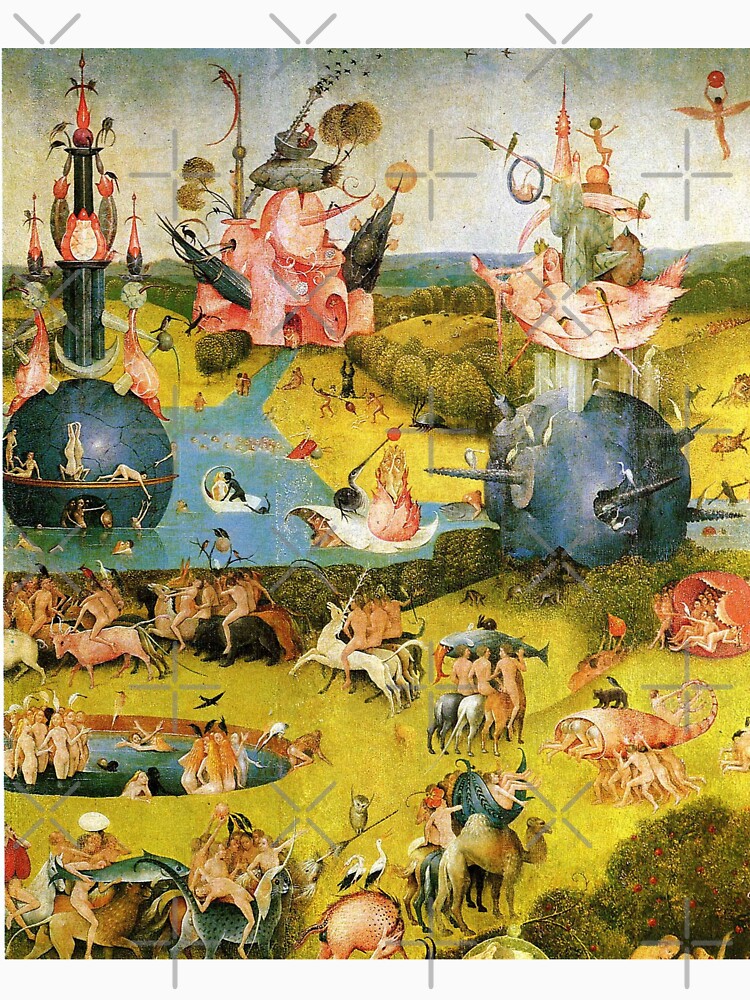 "Original paint of hieronymus bosch the garden " T-shirt for Sale by Golido | Redbubble ...