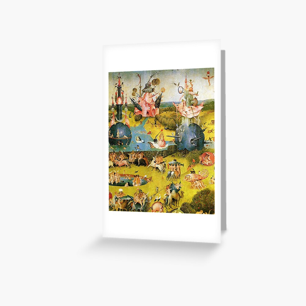 "Original paint of hieronymus bosch the garden " Greeting Card for Sale ...