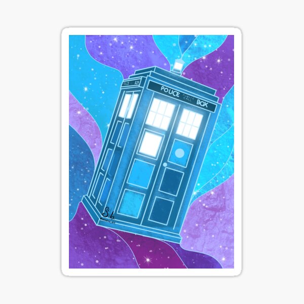 "Police box" Sticker for Sale by acsalva | Redbubble