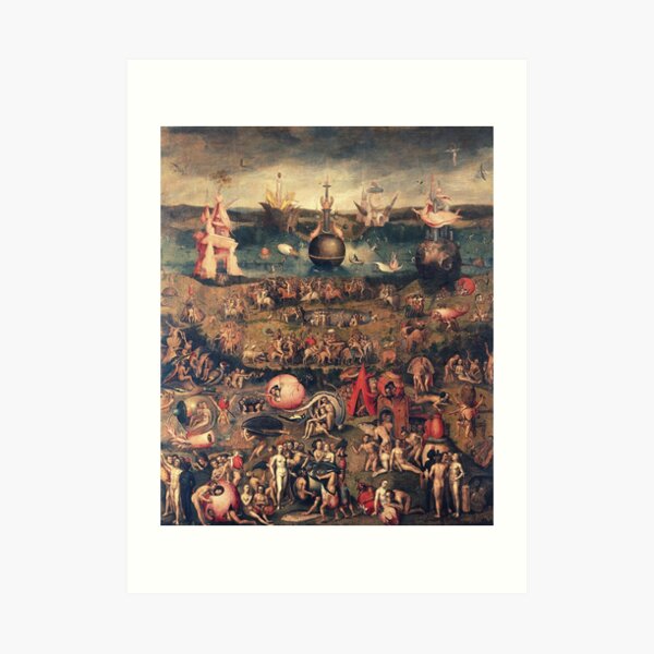 "The garden original paint of hieronymus bosch famous poster" Art Print ...