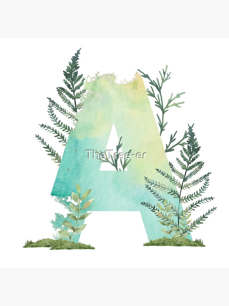 "Letter A | ABC | Alphabet Leaves Collection" Art Print for Sale by ...