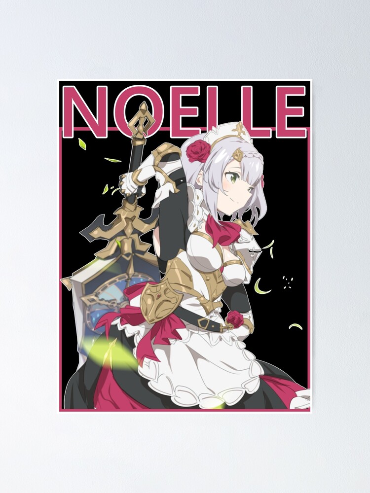 "Noelle From Genshin Impact Anime Art" Poster for Sale by ContTraders ...