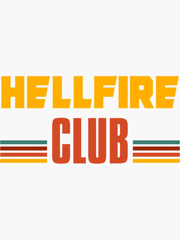 "HELLFIRE CLUB - Such a Nerd! - Stranger Things " Sticker for Sale by ...