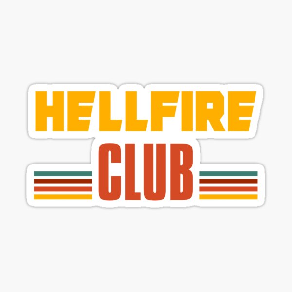 "HELLFIRE CLUB - Such a Nerd! - Stranger Things " Sticker for Sale by ...