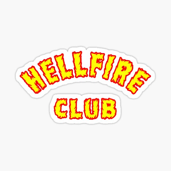 "HELLFIRE CLUB - Such a Nerd! - Stranger Things " Sticker for Sale by ...