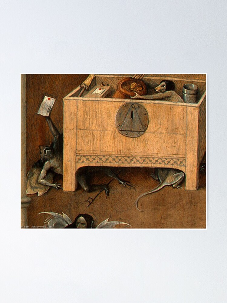 "Mouse and the miser famous paint of hieronymus bosch " Poster for Sale ...
