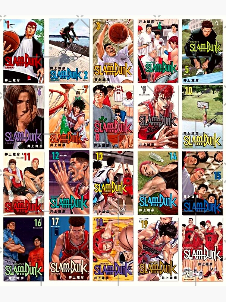 "HQ Slam dunk manga cover" Sticker for Sale by suny-shop | Redbubble