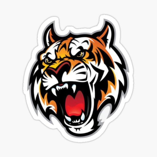 "Tiger head stickers" Sticker for Sale by Designclub786 | Redbubble