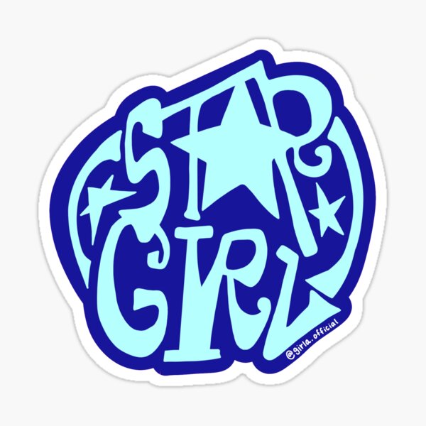 "STARGIRL (blue)" Sticker for Sale by GirlaOfficial | Redbubble
