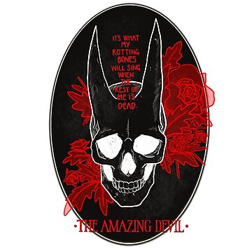 "The Amazing Devil - Fair Lyrics" Sticker for Sale by RemmieLeeArt ...