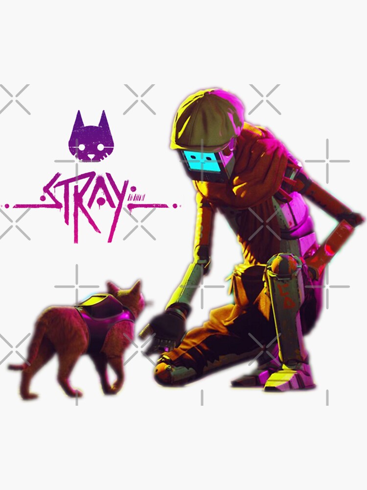 "Stray Game" Sticker for Sale by RaccyGM | Redbubble