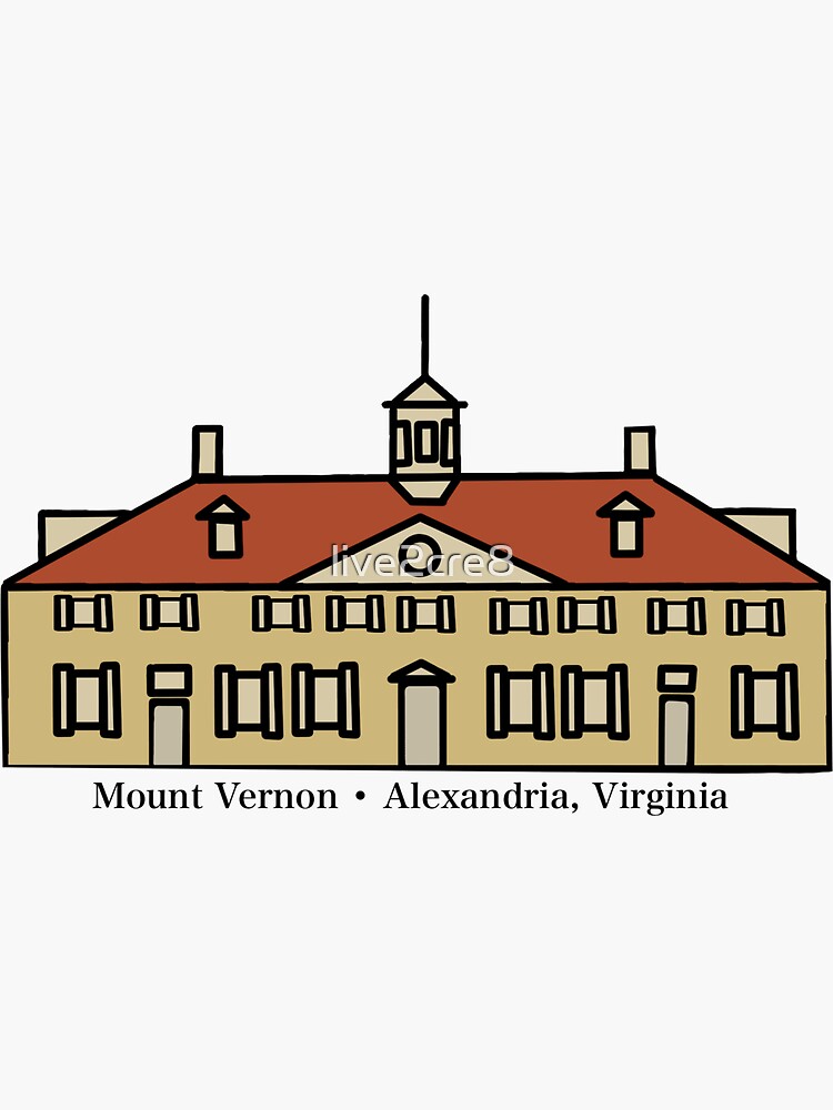 "Mount Vernon sticker" Sticker for Sale by live2cre8 | Redbubble