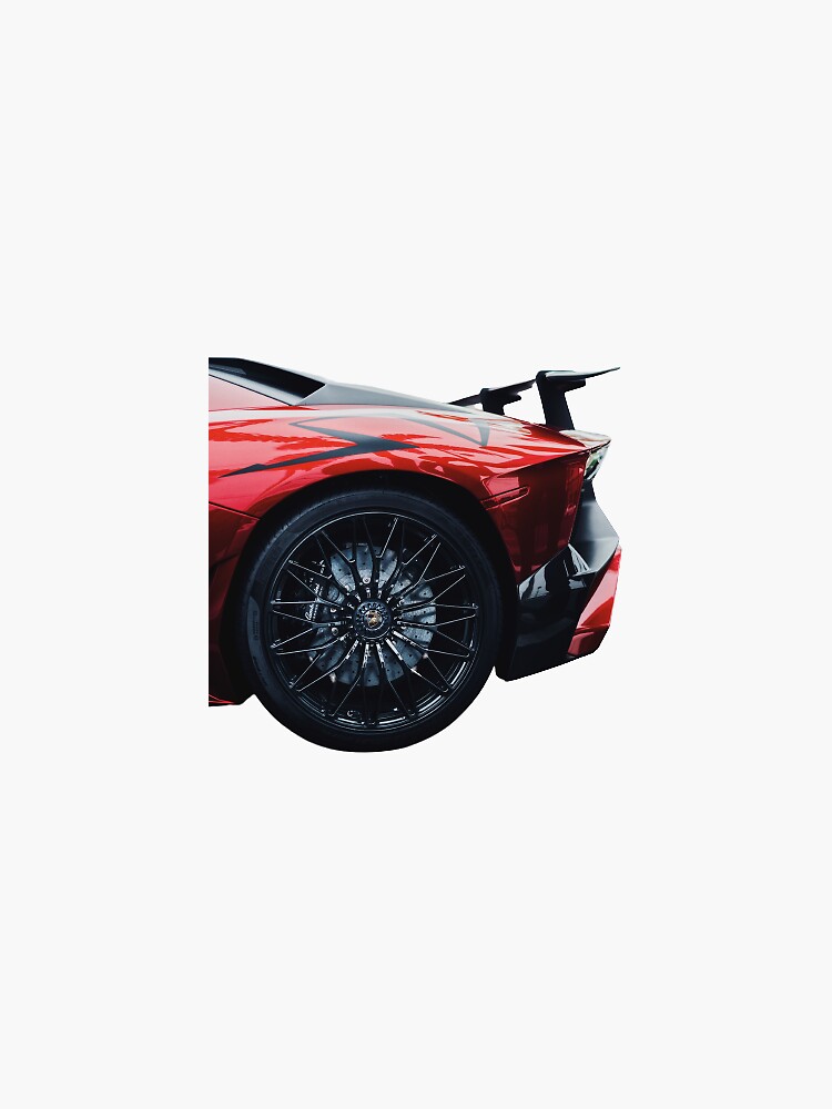 "Red Lambo" Sticker for Sale by StikerStudio | Redbubble